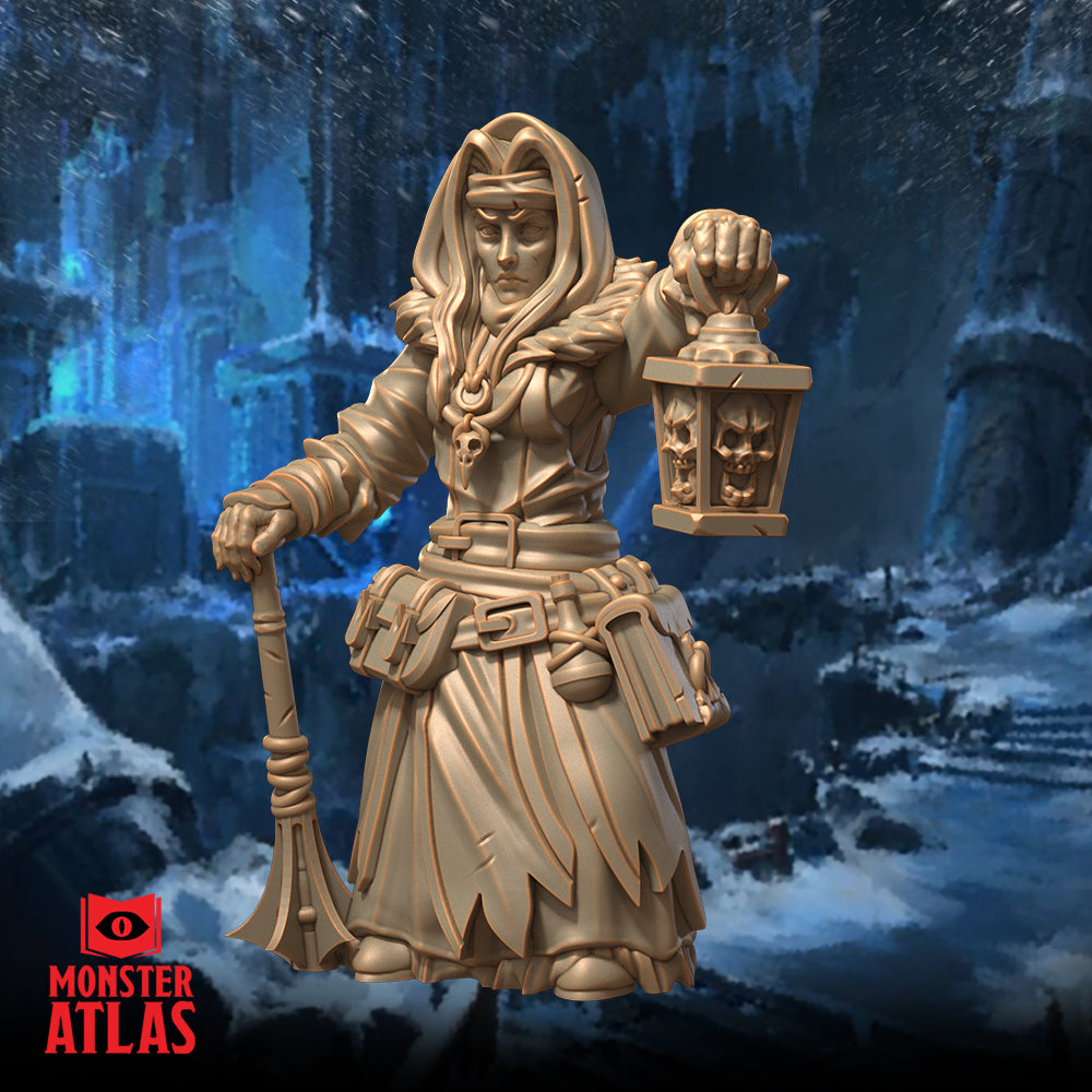 Northern Death Cleric (Helena) | D&D Miniature – MitzNSimz
