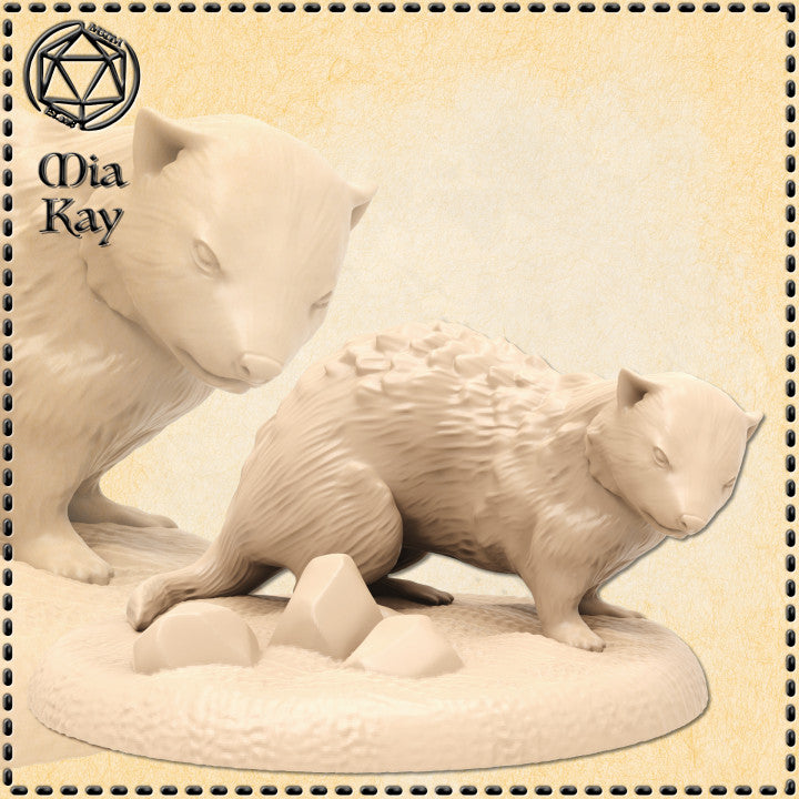 Ferret Action Pose by Mia Kay M3DM – MitzNSimz