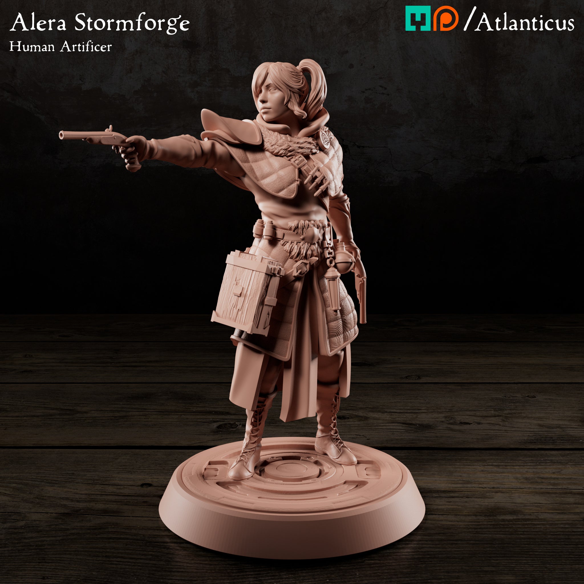 Alera Stormforge w/Pistols D&D Miniature by Atlanticus Arts – MitzNSimz