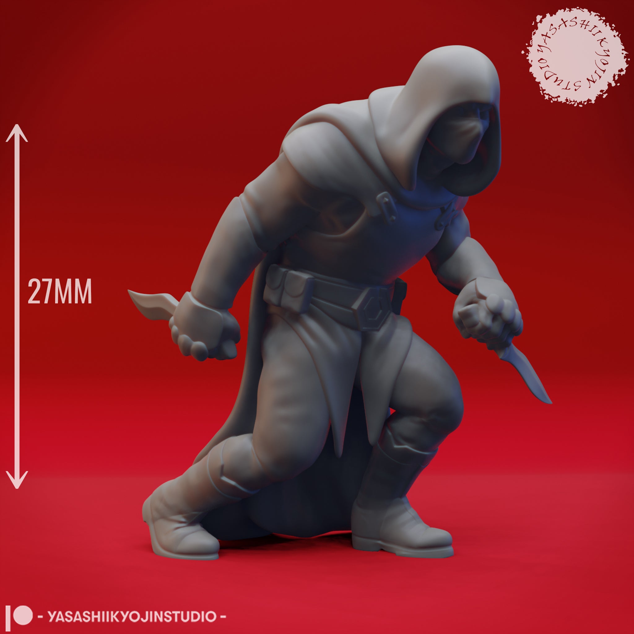 Bandit 02 D&D Miniature by Yasashii Kyojin Studios – MitzNSimz