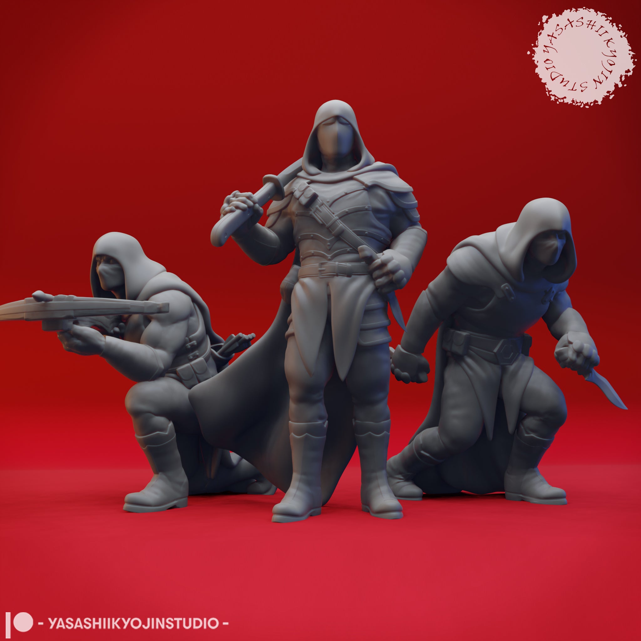 Bandit Bundle D&D Miniature by Yasashii Kyojin Studios – MitzNSimz