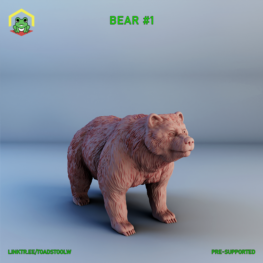 Bear #1 D&D Miniature by The Toadstool Weaver – MitzNSimz