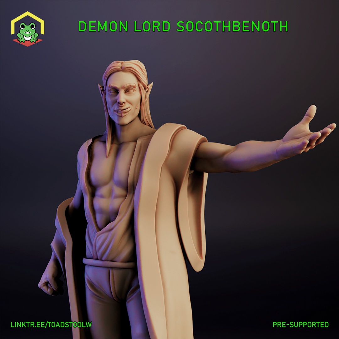 Demon Lord (Socothbenoth) D&D Miniature by The Toadstool Weaver – MitzNSimz