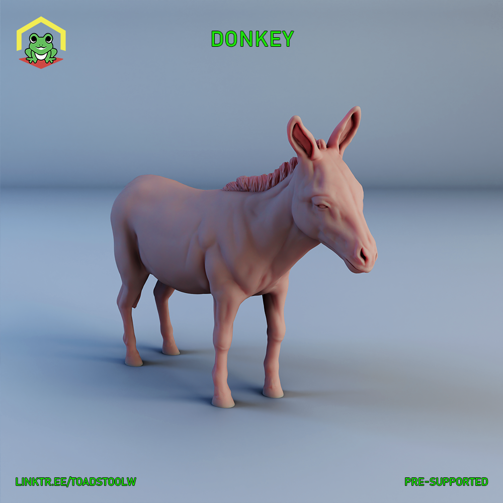 Donkey D&D Miniature by The Toadstool Weaver – MitzNSimz