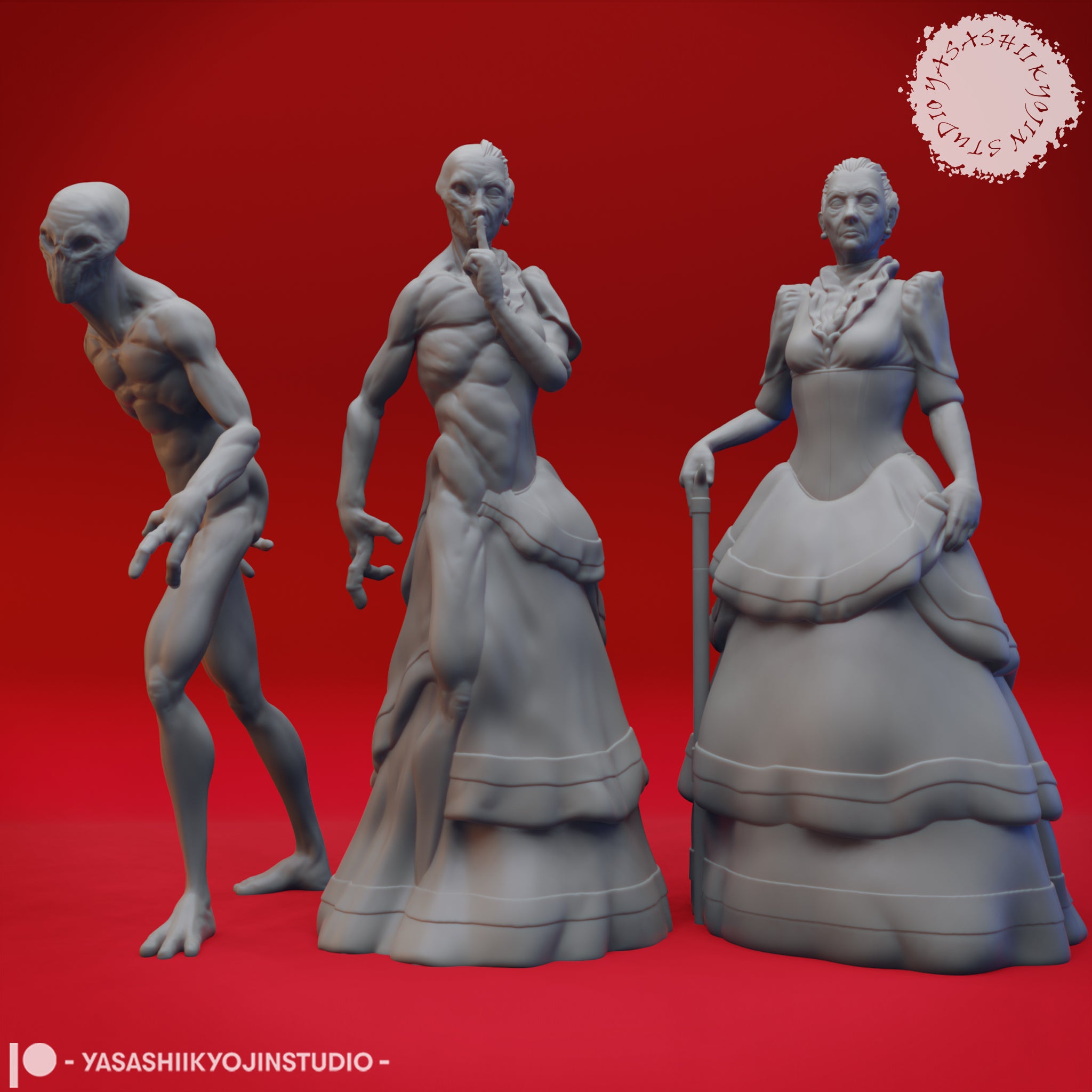 Doppleganger Bundle D&D Miniature by Yasashii Kyojin Studios – MitzNSimz