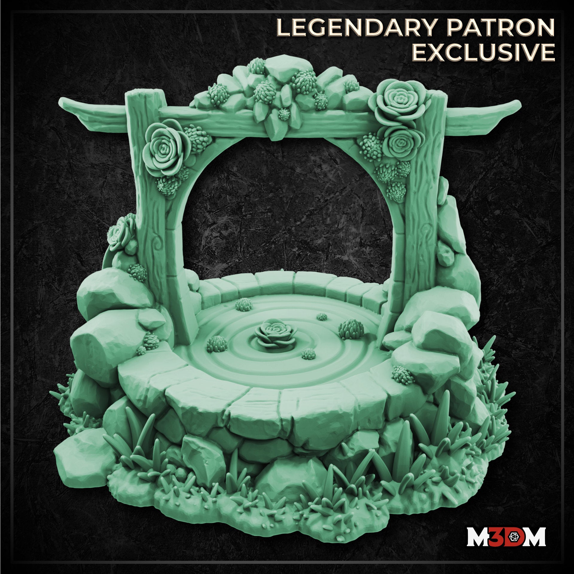 Enchanted Well D&D Miniature by Mia Kay M3DM – MitzNSimz