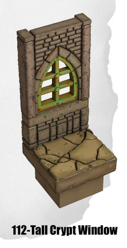 Haunted Graveyard Tall Crypt Window HG-112 by Dungeon Blocks – MitzNSimz