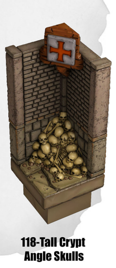 Haunted Graveyard Tall Crypt Angle Skulls HG-118 D&D Miniature by ...