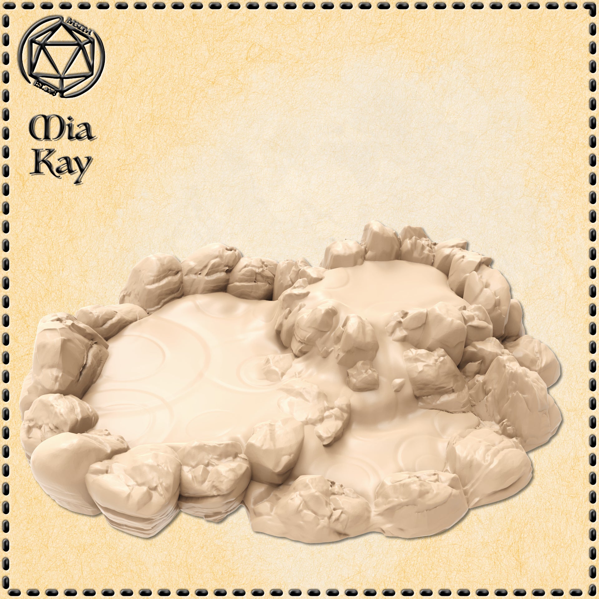Hot Springs D&D Miniature by Mia Kay M3DM – MitzNSimz