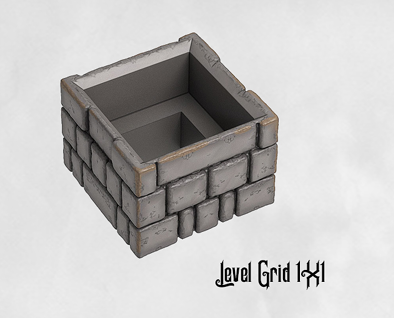 Ultimate Dungeon Level Grids D&D Miniature by Dungeon Blocks – MitzNSimz