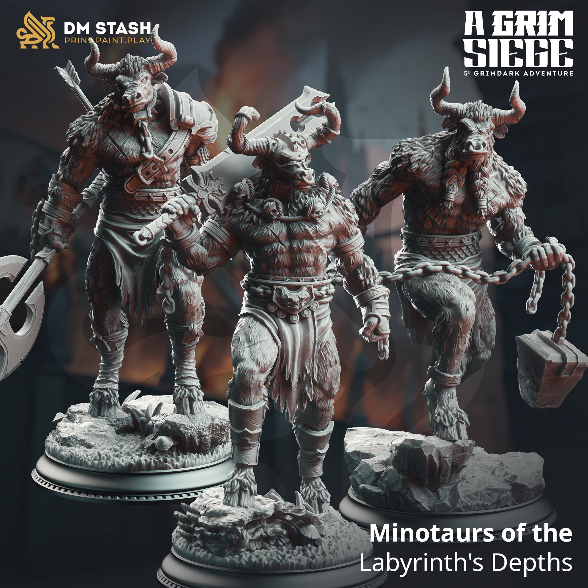 Minotaurs of the Labyrinth's Depths Bundle by DM Stash – MitzNSimz