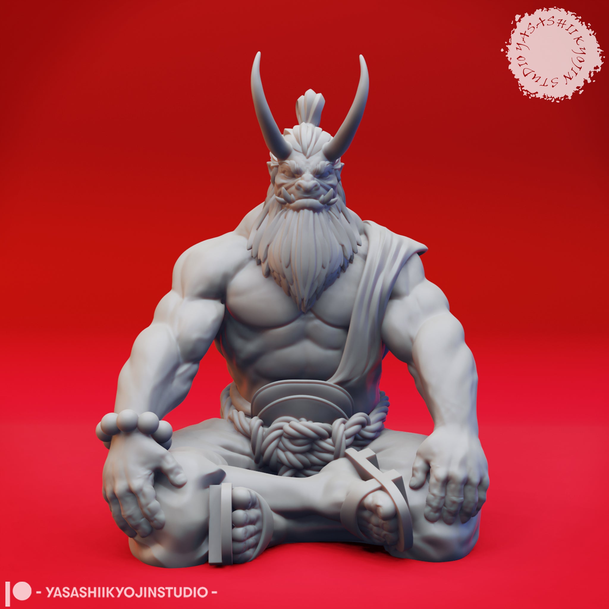 Oni 02 D&D Miniature by Yasashii Kyojin Studios – MitzNSimz