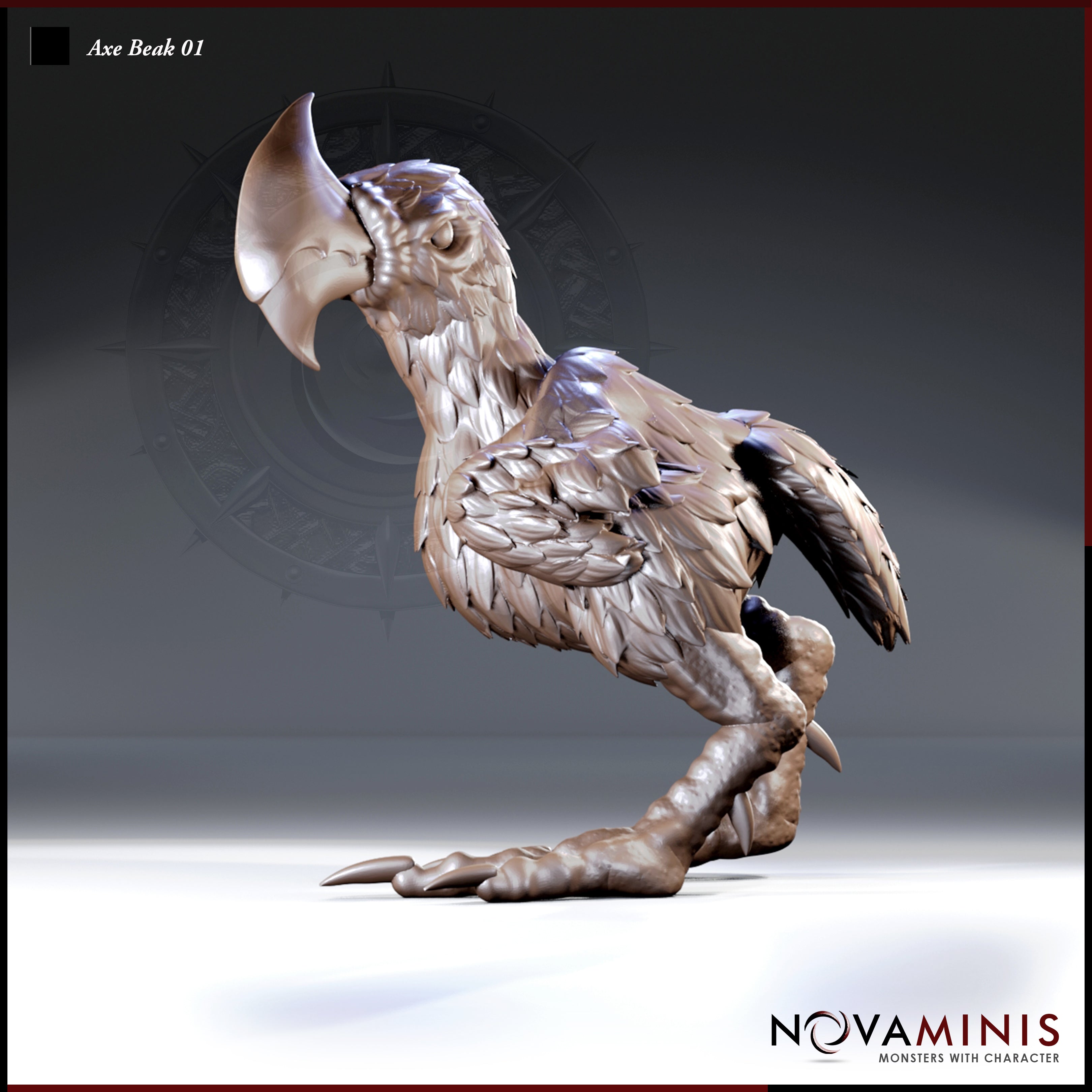 Axe Beak D&D Miniature by Novaminis – MitzNSimz