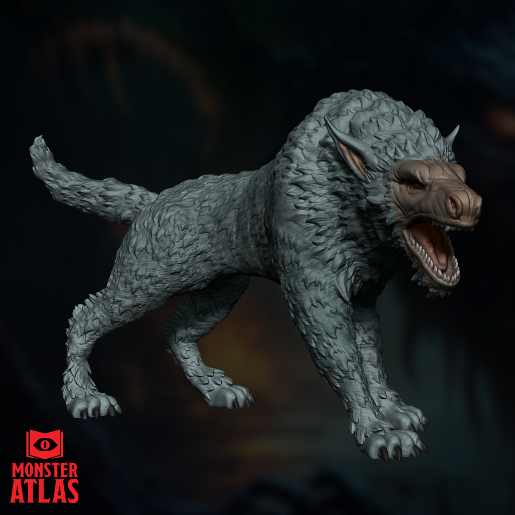 Worg D&D Miniature by Monster Atlas – MitzNSimz