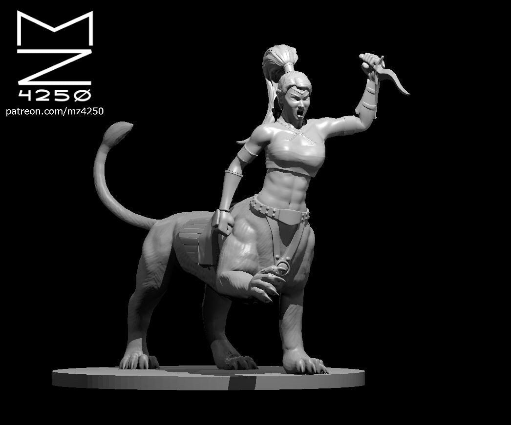 Lamia Female Lamia D&D Miniature by MZ4250 – MitzNSimz
