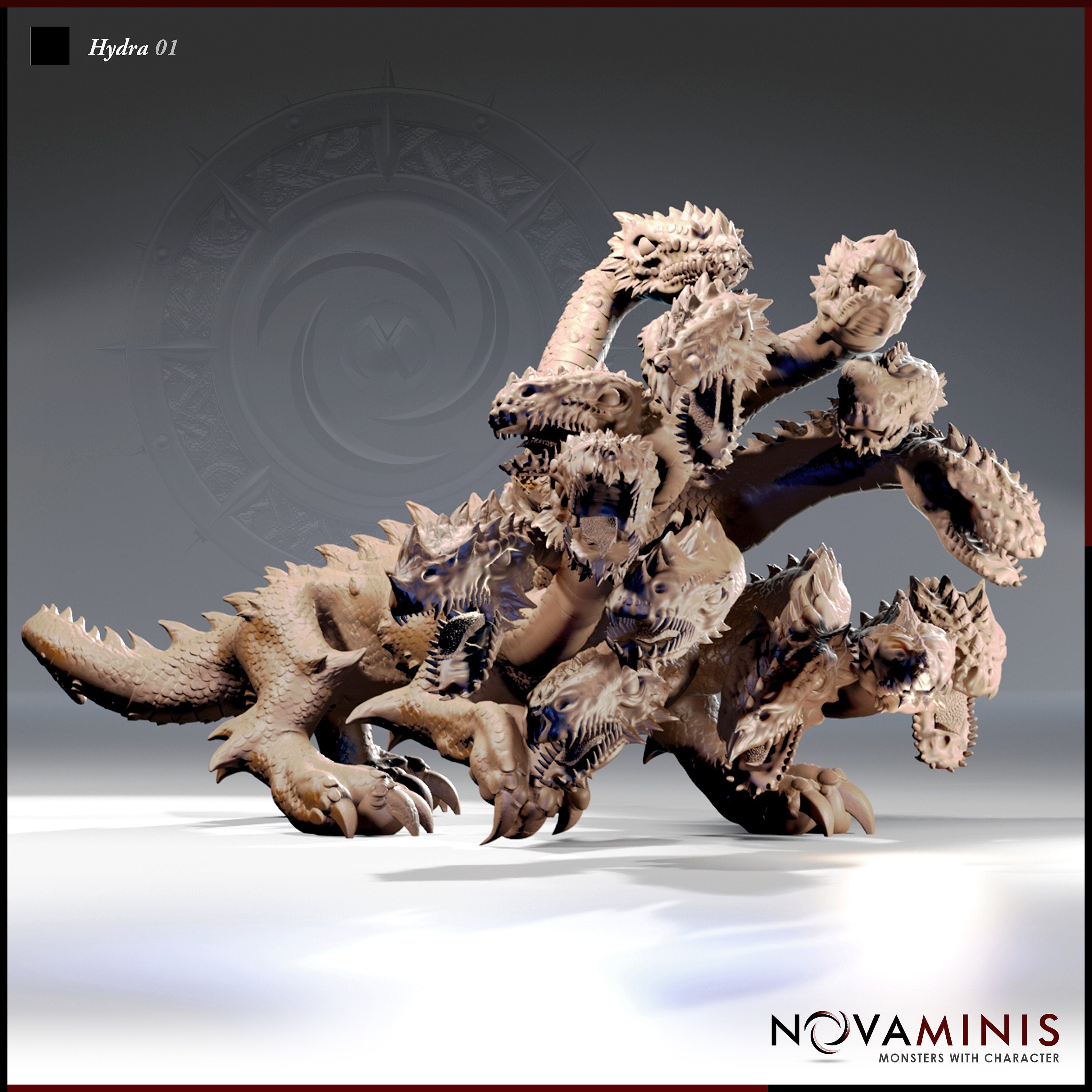 Hydra D&D Miniature by Novaminis – MitzNSimz