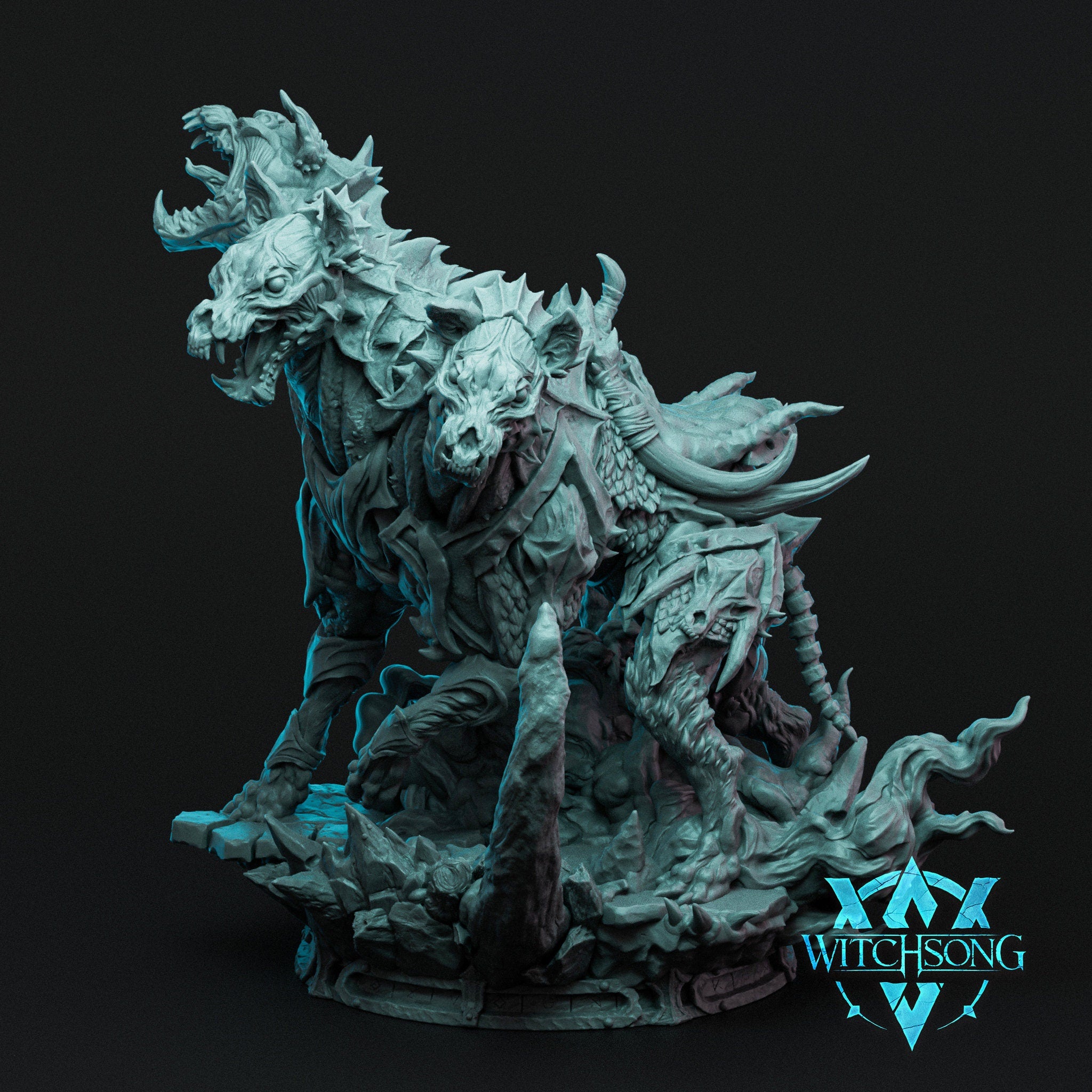 Cerberus D&D Miniature by Witchsong Miniatures – MitzNSimz